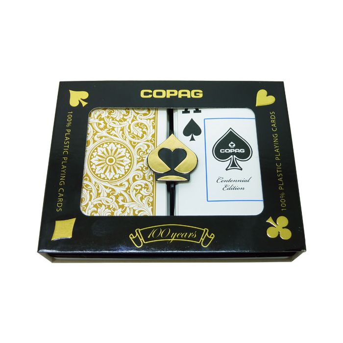 Copag 1546 Playing Cards Black Gold Bridge Size Jumbo Index From